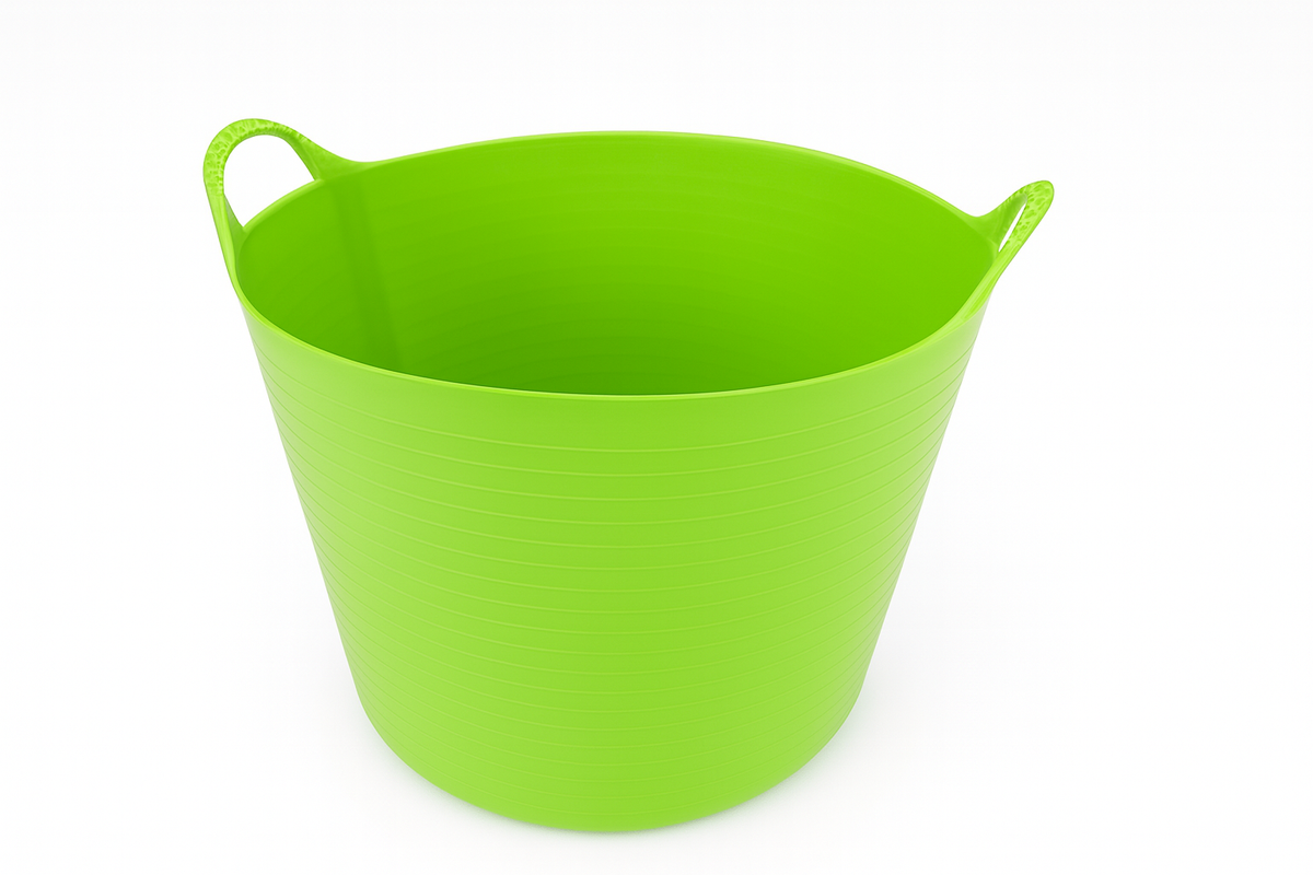 Flexible Plastic Tub Trug with Handles – 40L (Green) — Able Cleaning ...